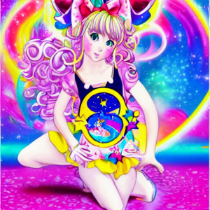 My AI Artwork Inspired By Lisa Frank and Sailor Moon – Geeky Sweetie